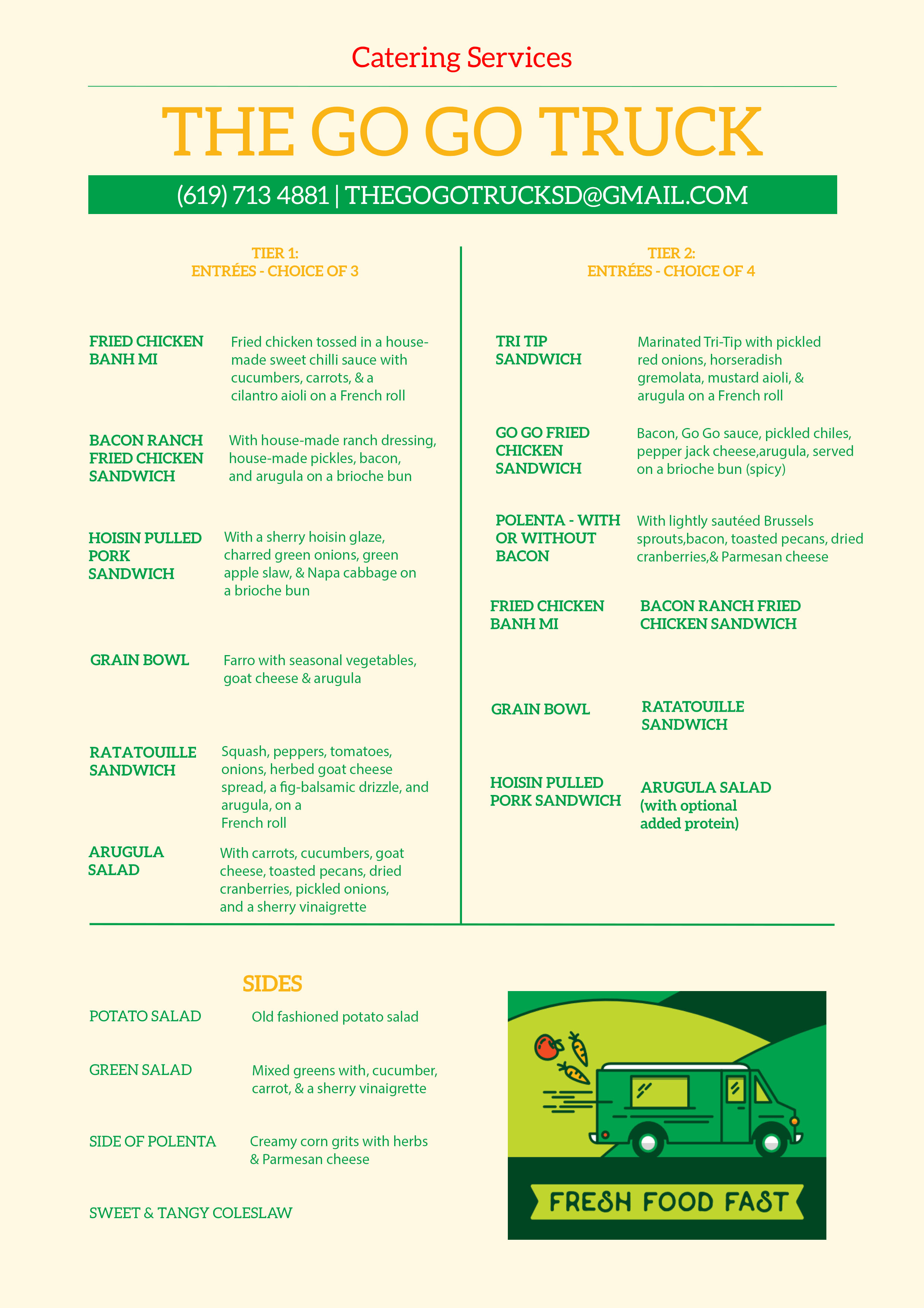 The Go Go Truck: Catering San Diego - Food Truck Connector